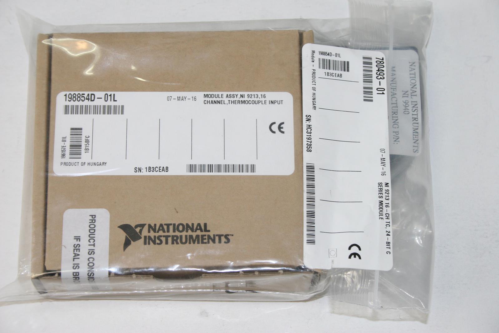 NATIONAL INSTRUMENTS NI-9213 16-Channel 24-Bit Thermocouple Input ...